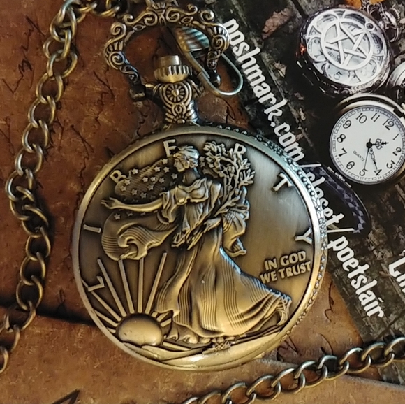 A Simpler Time | Accessories | Lady Liberty Pocket Watch | Poshmark